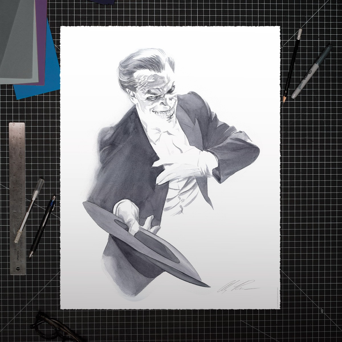 The Joker: Clown Prince of Crime Fine Art Print by Alex Ross | Sideshow ...