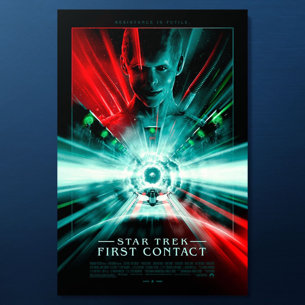 Star Trek: First Contact Foil Variant Art Print by Vice Press ...