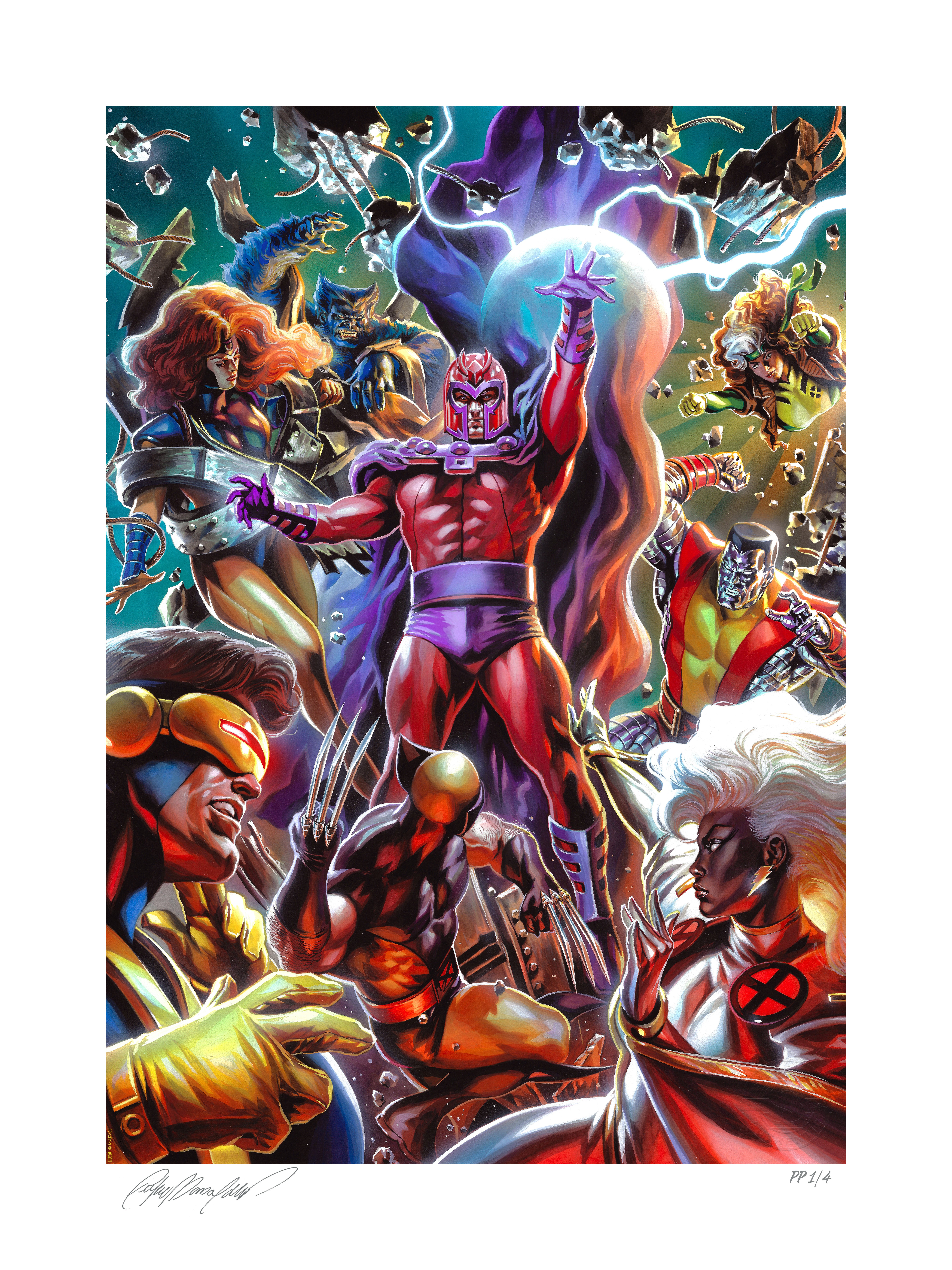 Magneto: Master of Magnetism Fine Art Print by Felipe Massafera ...