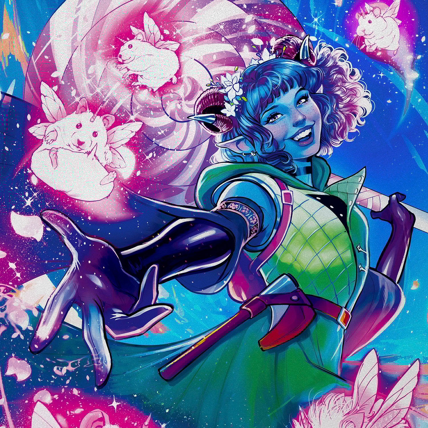 Jester Lavorre: Heart of Chaos Fine Art Print by Lucas Werneck ...