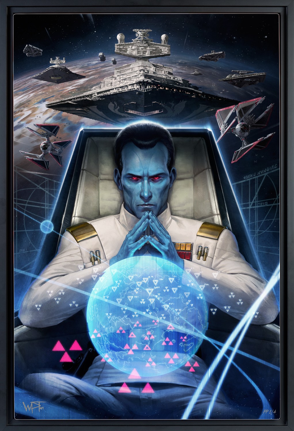 Grand Admiral Thrawn™ Fine Art Print by Darren Tan | Sideshow Collectibles