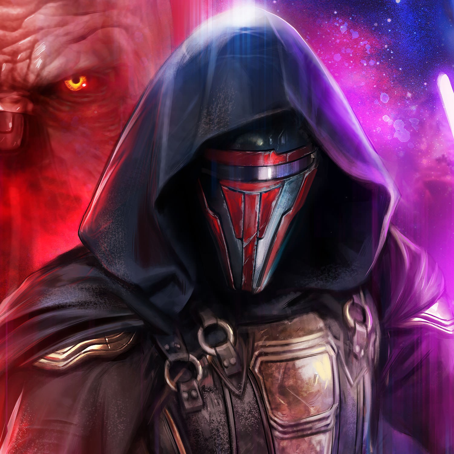 Star Wars™: Dark Forces of the Old Republic Fine Art Print by Dave ...