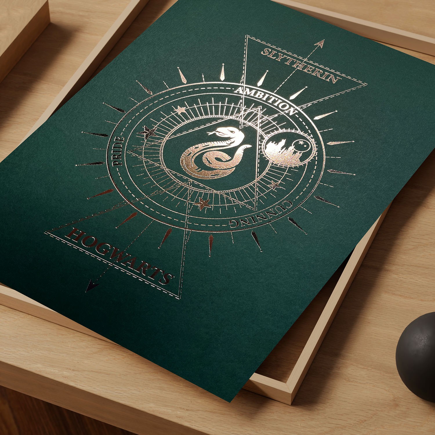 Harry Potter™: Ravenclaw House Foil Letterpress Poster by Artéonn ...
