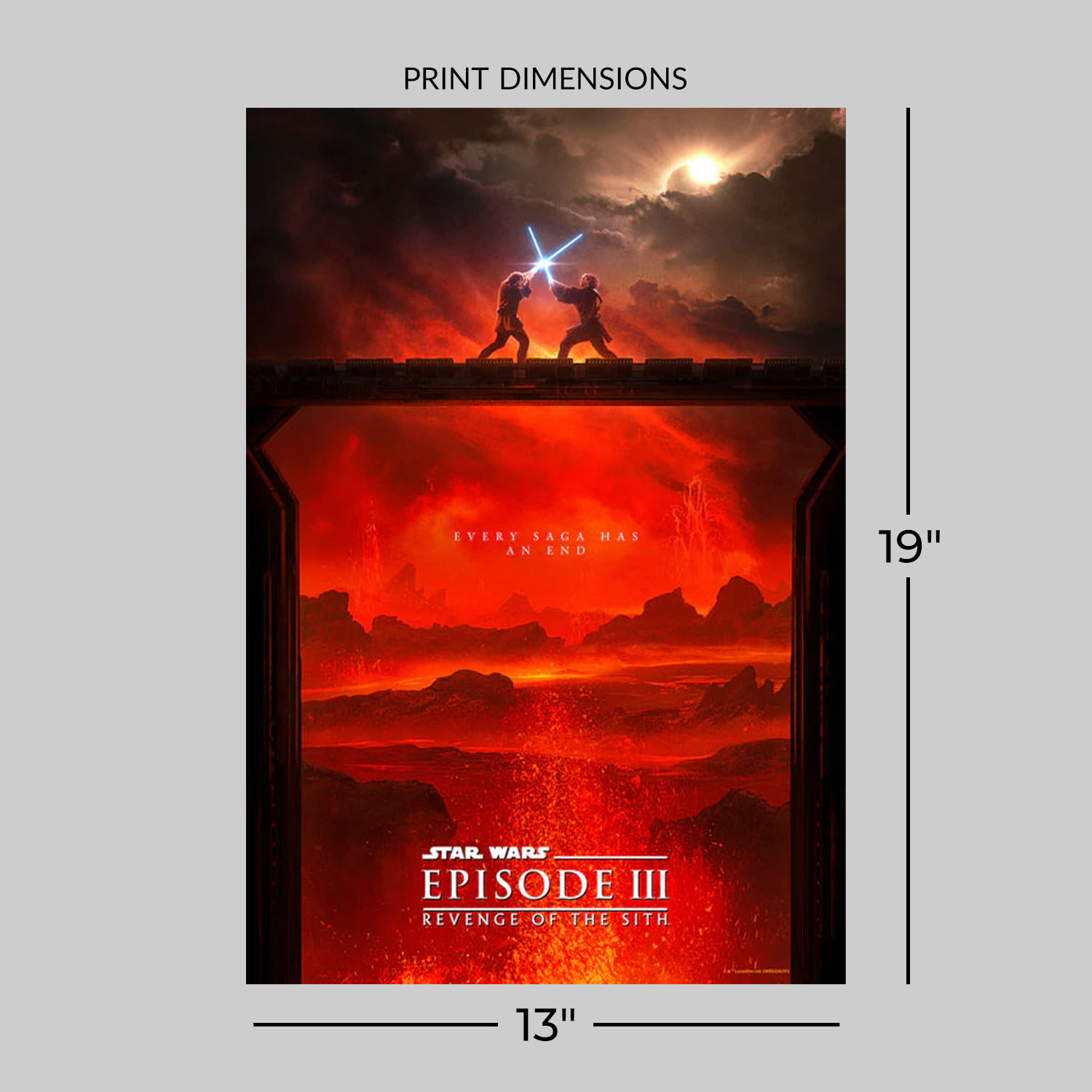 Mustafar Confrontation Art Print by ACME Archives | Sideshow Collectibles