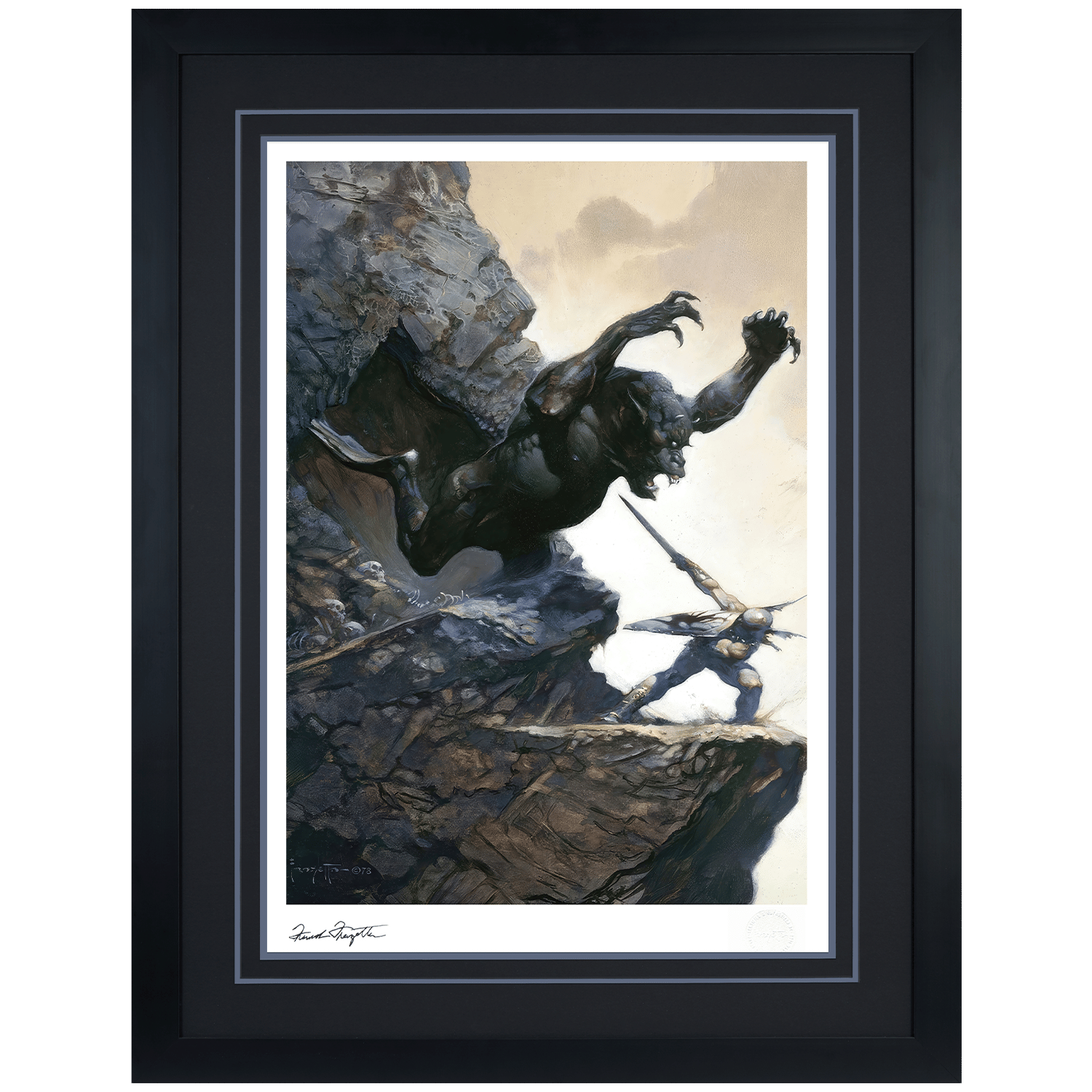 Cave Demon Fine Art Print by Frank Frazetta | Sideshow Collectibles