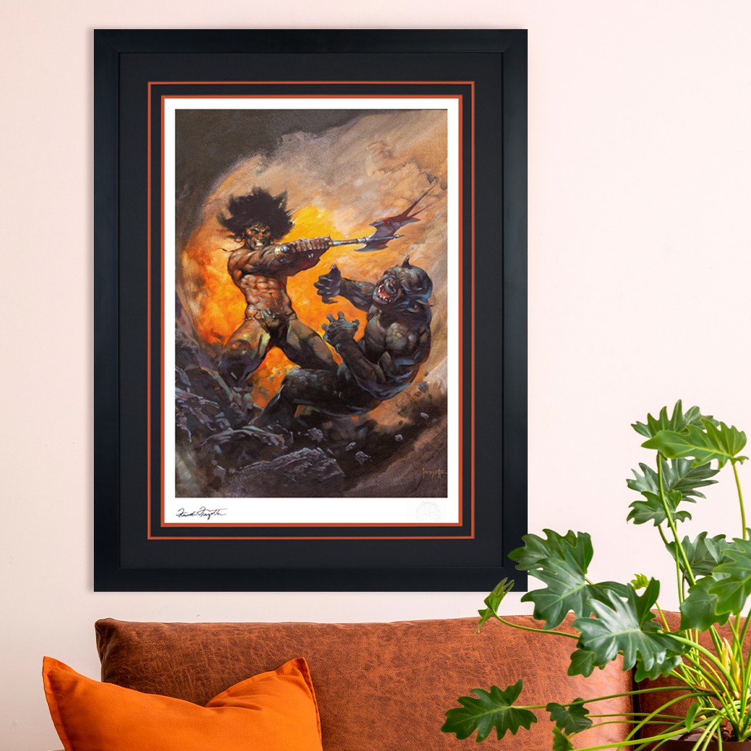 Barbarian with an Axe Fine Art Print by Frank Frazetta | Sideshow ...