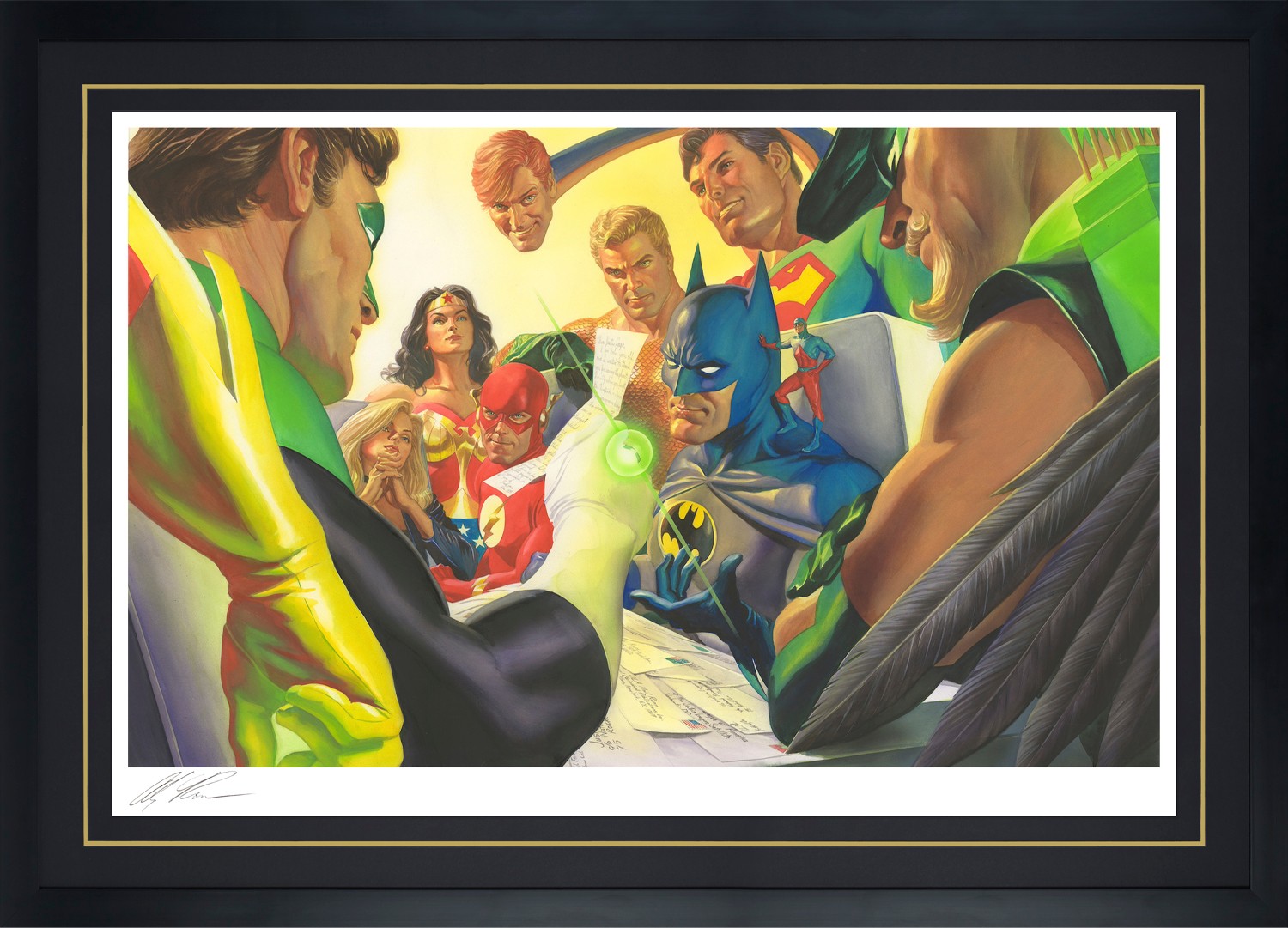 JLA Mail Room Fine Art Print by Alex Ross | Sideshow Collectibles