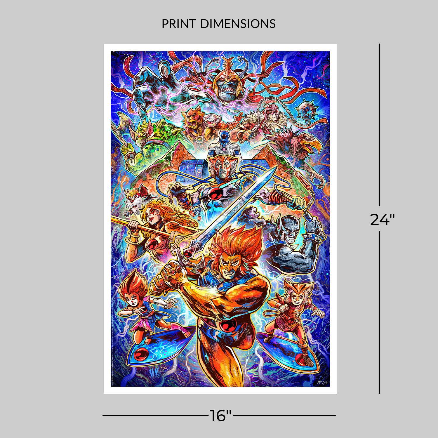 Let’s Go ThunderCats! Fine Art Print by artist Vincenzo Riccardi ...