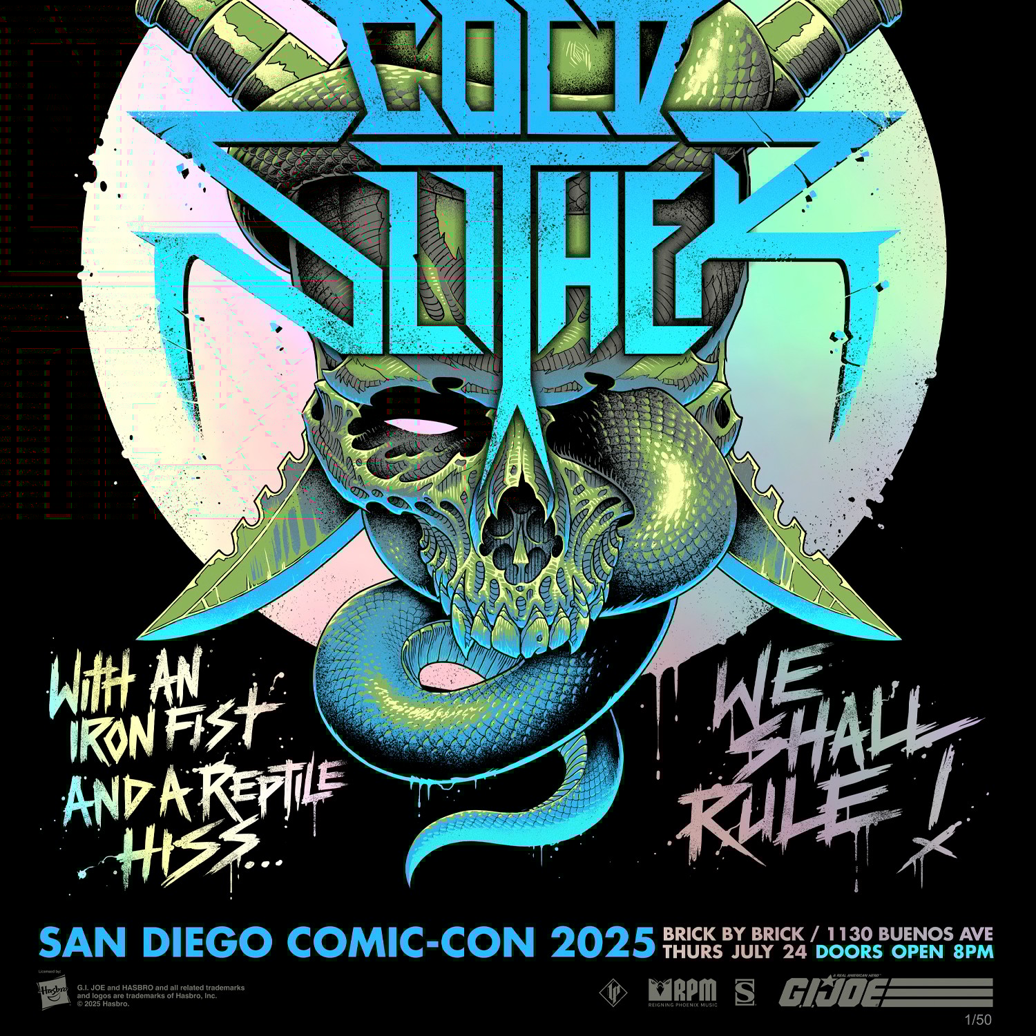 Cold Slither Swampfire Variant Screenprint by Luke Preece | Sideshow ...