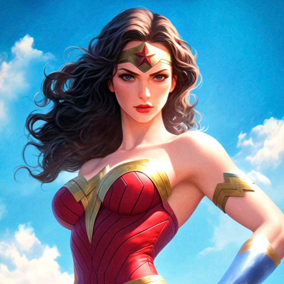 Justice League Trinity: Wonder Woman™ Fine Art Print by Prabath Wijayantha | Sideshow Collectibles