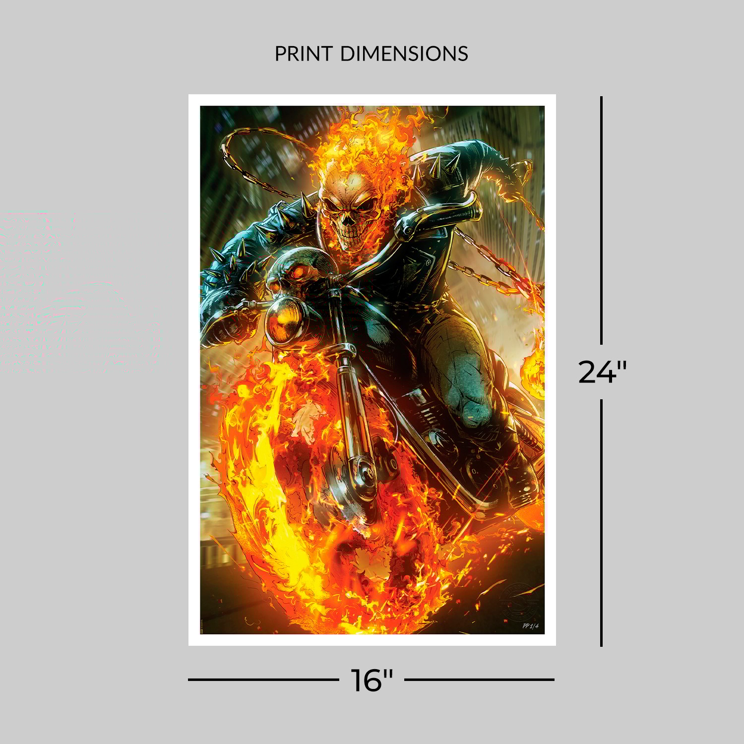 Cosmic Ghost Rider Fine Art Print by Maxx Lim | Sideshow Collectibles