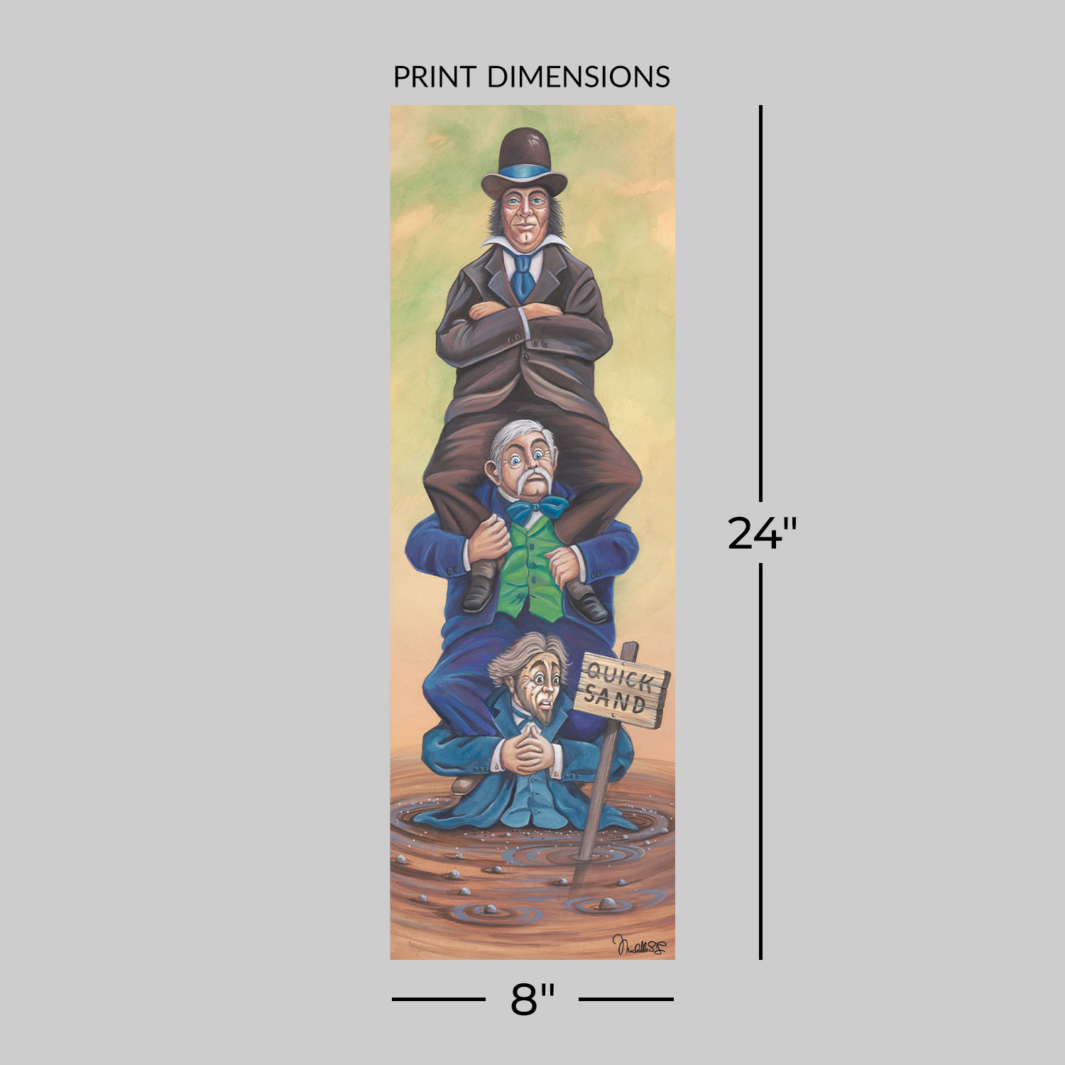 Stretching Portrait: The Quicksand Men Art Print by Disney Fine Art ...