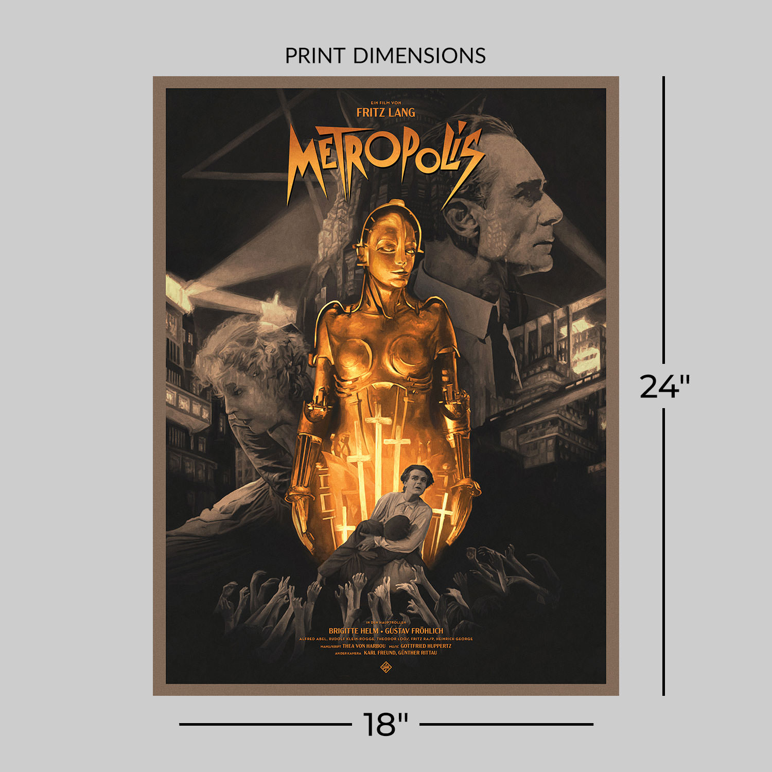 Metropolis Movie Poster by Apollo Gallery | Sideshow Collectibles