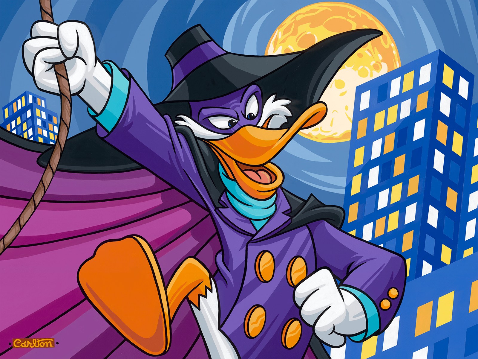 Darkwing on the Case Art Print by Disney Fine Art | Sideshow Collectibles
