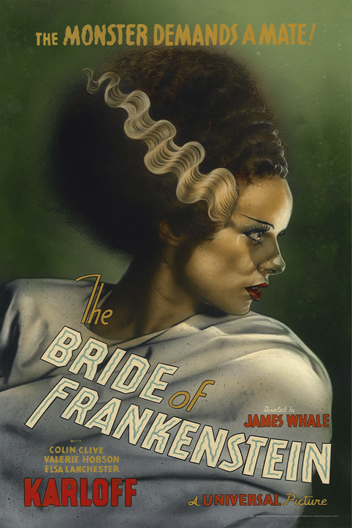 Universal Monsters: The Bride of Frankenstein Movie Poster by Vice ...