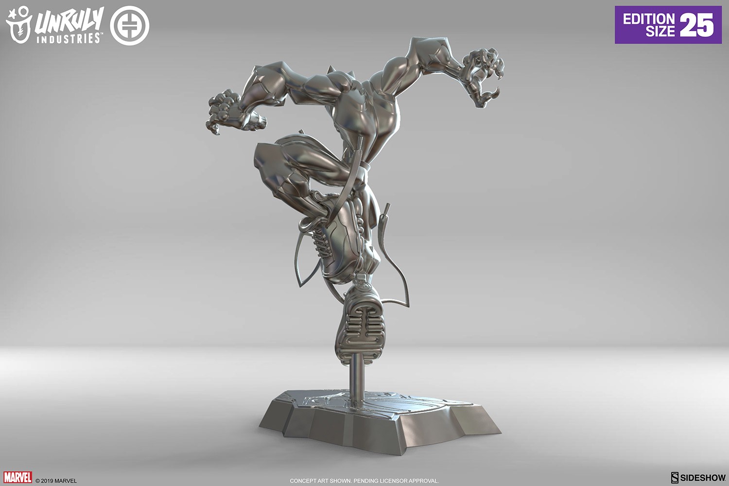 T'Challa Giant-Sized (Silver Edition) Designer Collectible Toy by Tracy ...