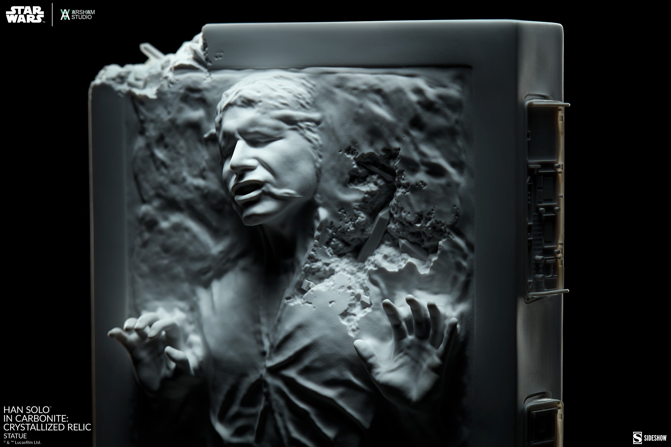 Han Solo™ in Carbonite™: Crystallized Relic Statue by Sideshow ...