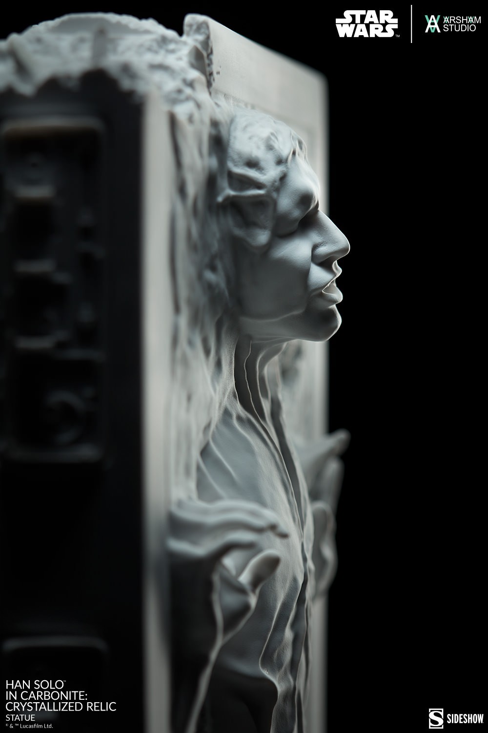 Han Solo™ in Carbonite™: Crystallized Relic Statue by Sideshow ...