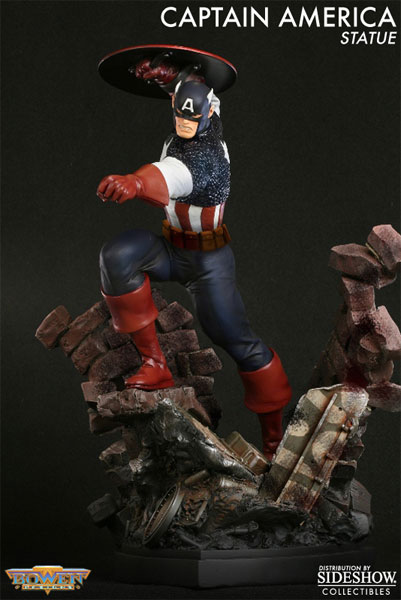 Marvel Captain America Action Polystone Statue by Bowen Designs ...