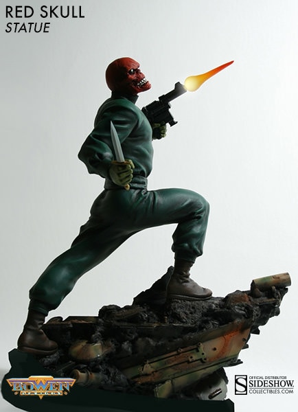 Red Skull Action Statue Bowen | Sideshow Collectibles