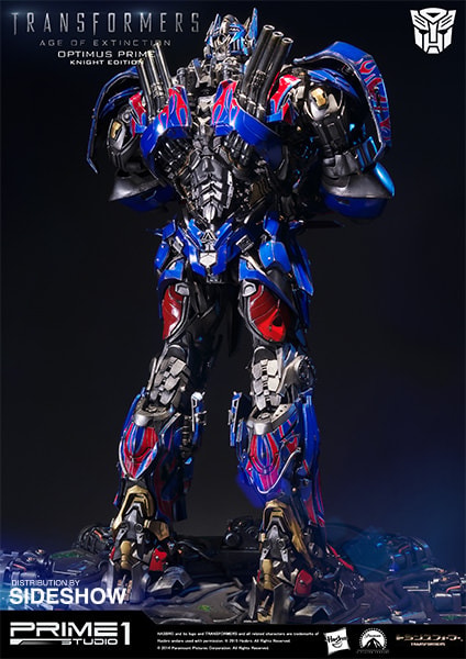 Transformers Optimus Prime Knight Edition Polystone Statue b | Sideshow ...