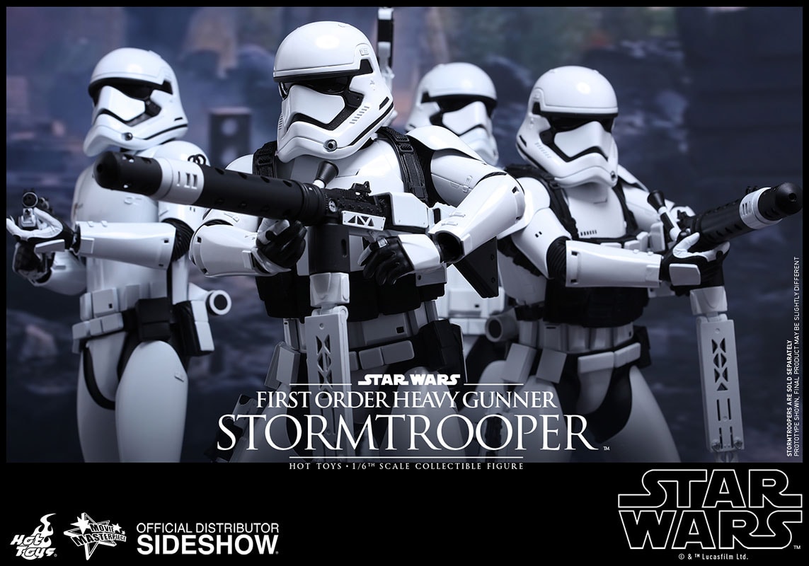 Star Wars First Order Stormtrooper with Megablaster Sixth Sc | Sideshow ...