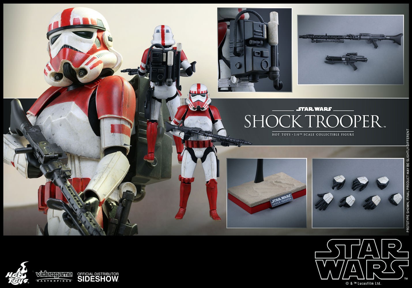 Star Wars Shock Trooper Sixth Scale Figure by Hot Toys | Sideshow ...