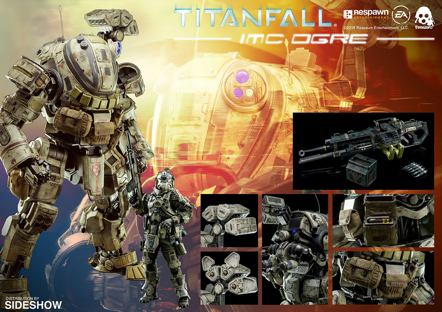 Titanfall IMC Ogre Collectible Figure by Threezero | Sideshow Collectibles