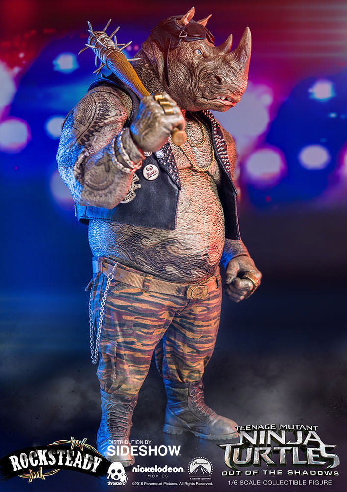 TMNT Rocksteady Sixth Scale Figure by Threezero | Sideshow Collectibles