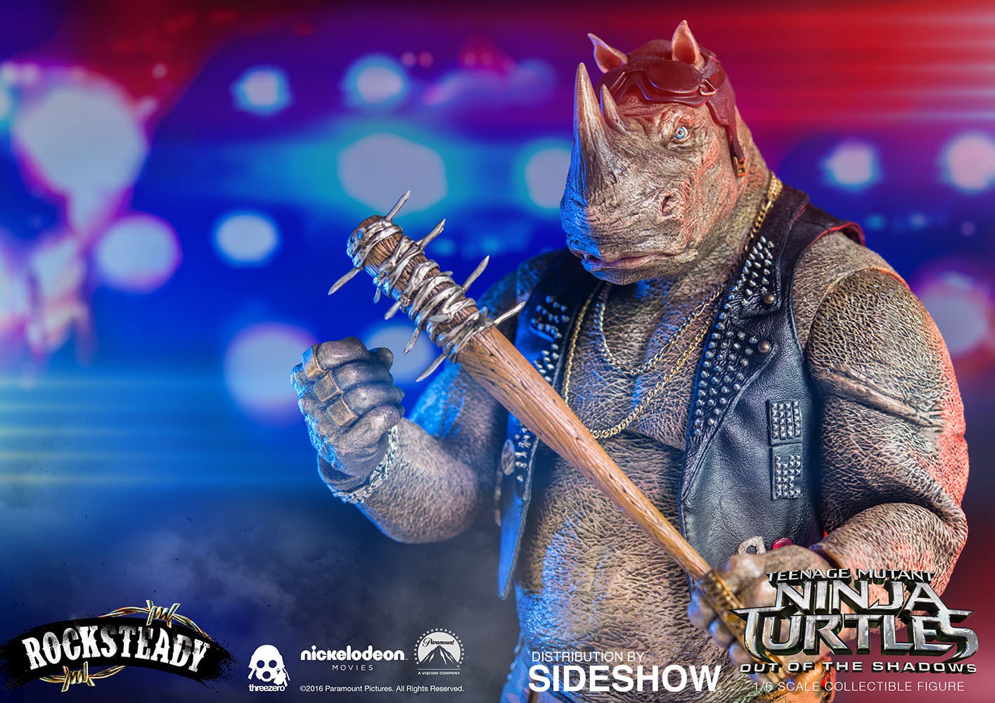 TMNT Rocksteady Sixth Scale Figure by Threezero | Sideshow Collectibles