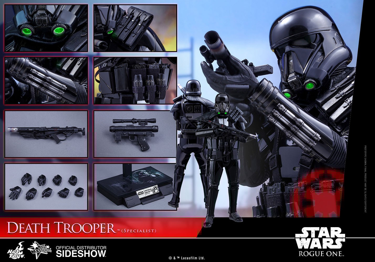 Star Wars Death Trooper Specialist Sixth Scale Figure by Hot | Sideshow ...
