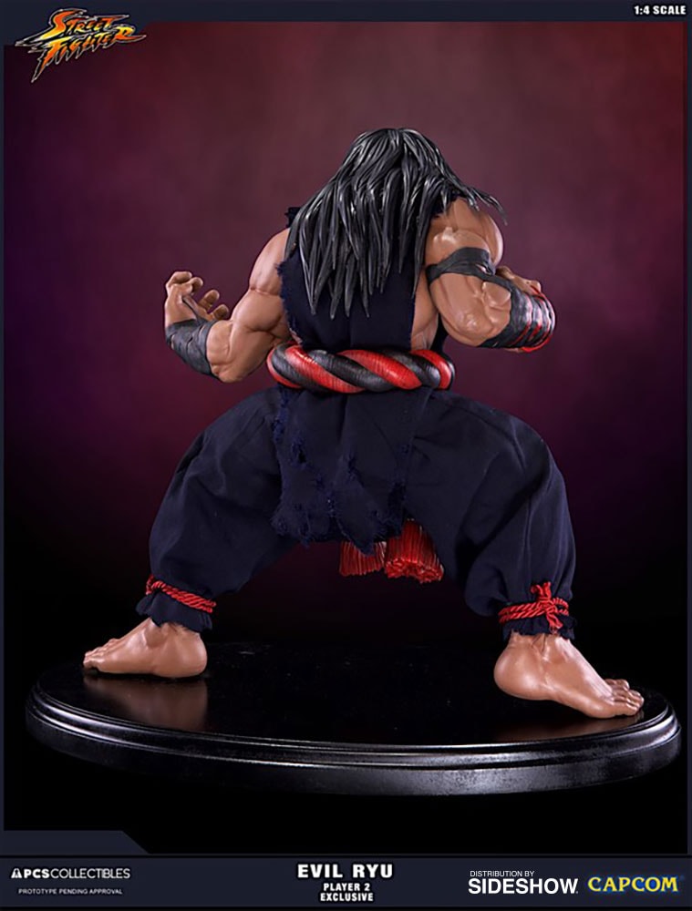 Street Fighter Evil Ryu Dark Hado Statue by Pop Culture Shoc | Sideshow ...