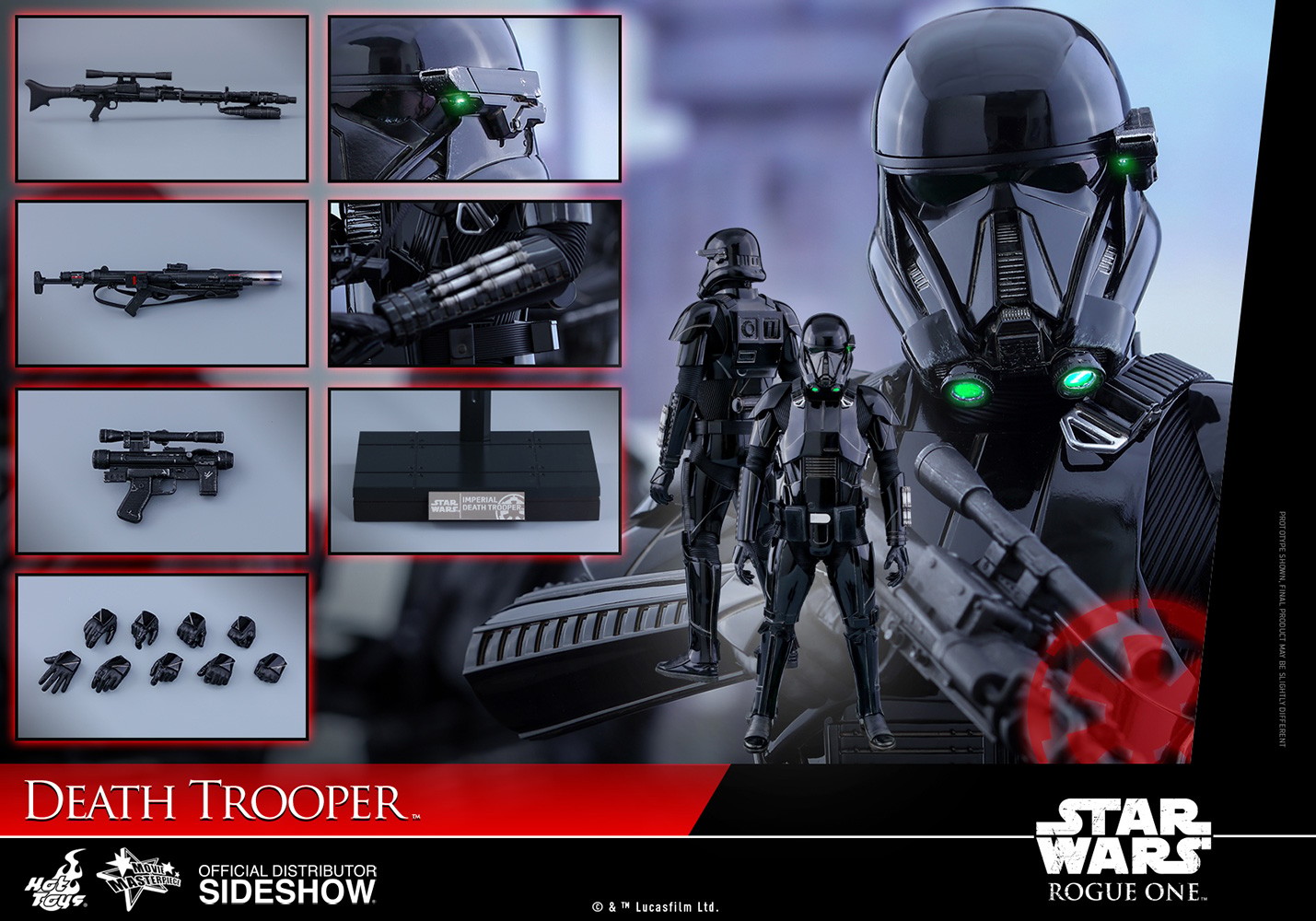 Star Wars Death Trooper Sixth Scale Figure by Hot Toys | Sideshow ...