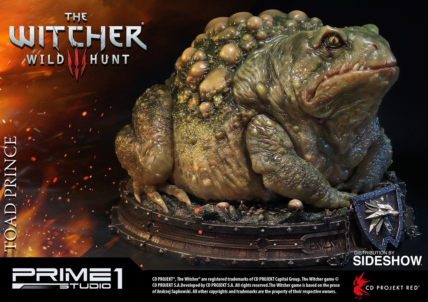 The Witcher 3: Wild Hunt Toad Prince of Oxenfurt Statue by P | Sideshow ...