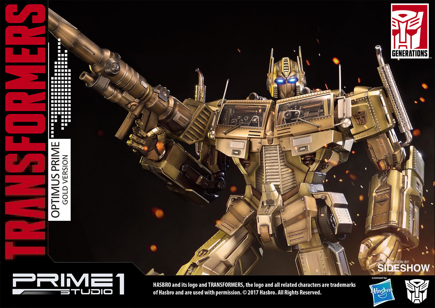 Transformers Optimus Prime Gold Version - Transformers Gener | Sideshow ...