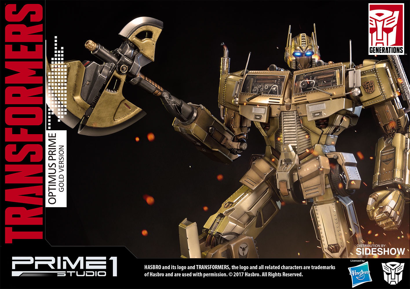 Transformers Optimus Prime Gold Version - Transformers Gener | Sideshow ...