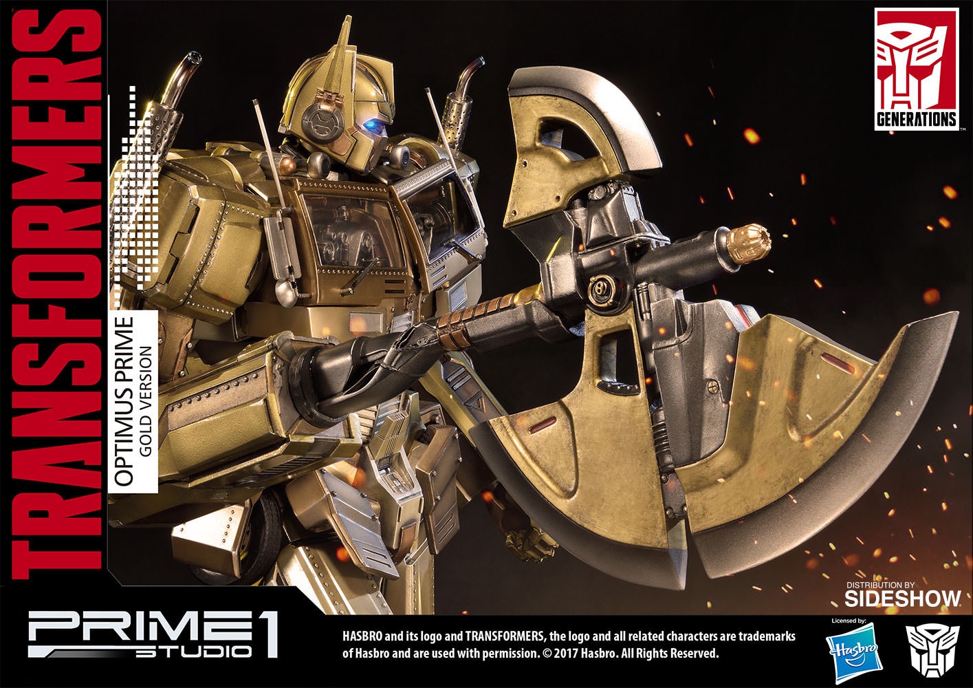 Transformers Optimus Prime Gold Version - Transformers Gener | Sideshow ...