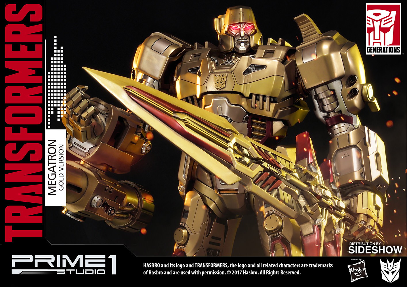 Transformers Megatron Gold Edition - Transformers Generation | Sideshow ...