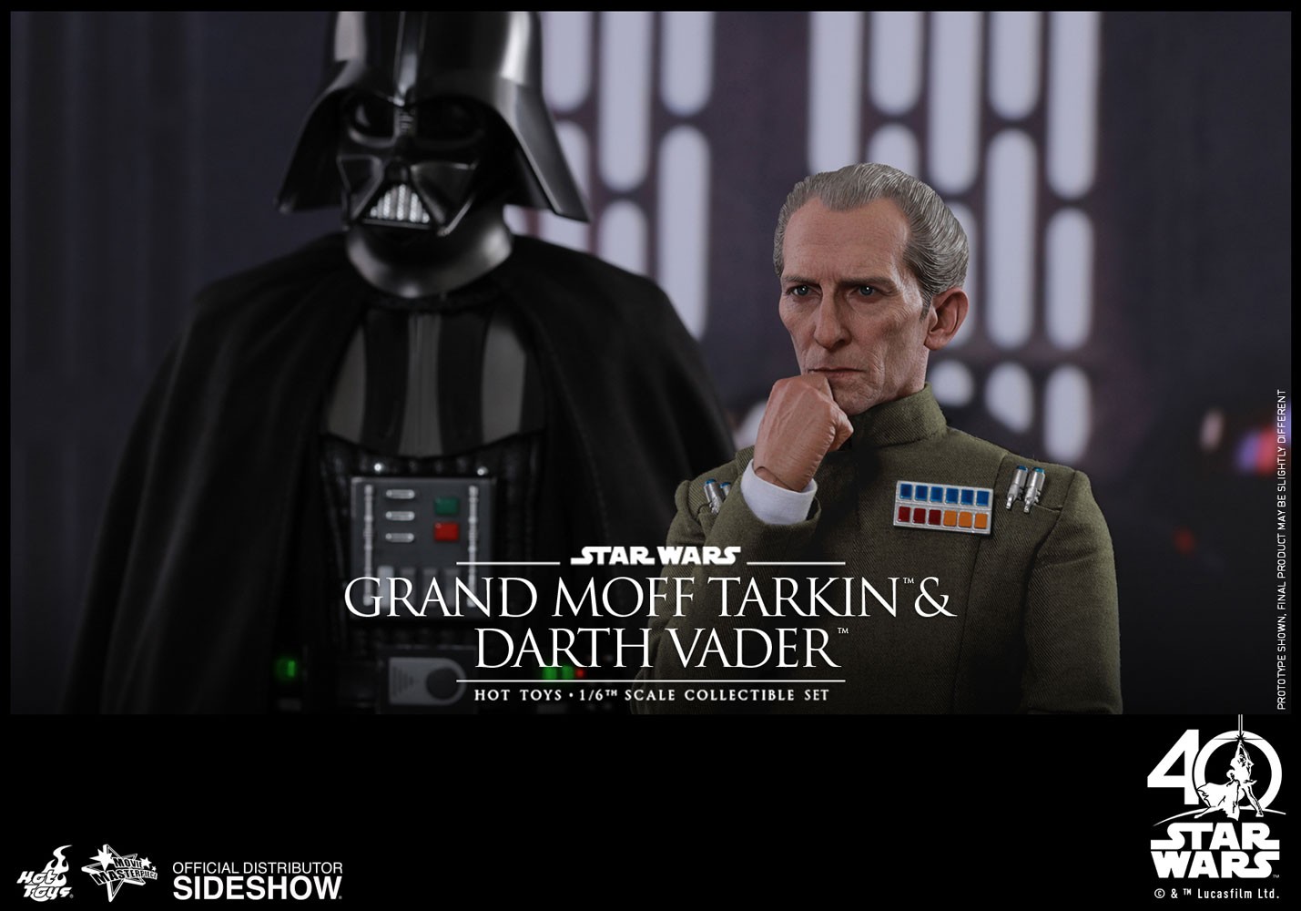 Star Wars Grand Moff Tarkin and Darth Vader Sixth Scale Figu | Sideshow ...