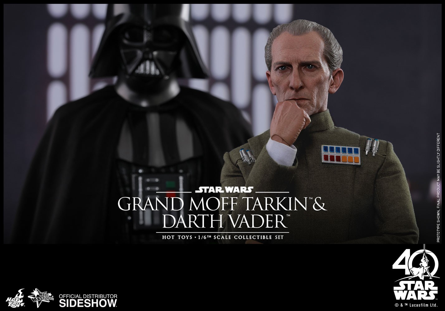 Star Wars Grand Moff Tarkin and Darth Vader Sixth Scale Figu | Sideshow ...
