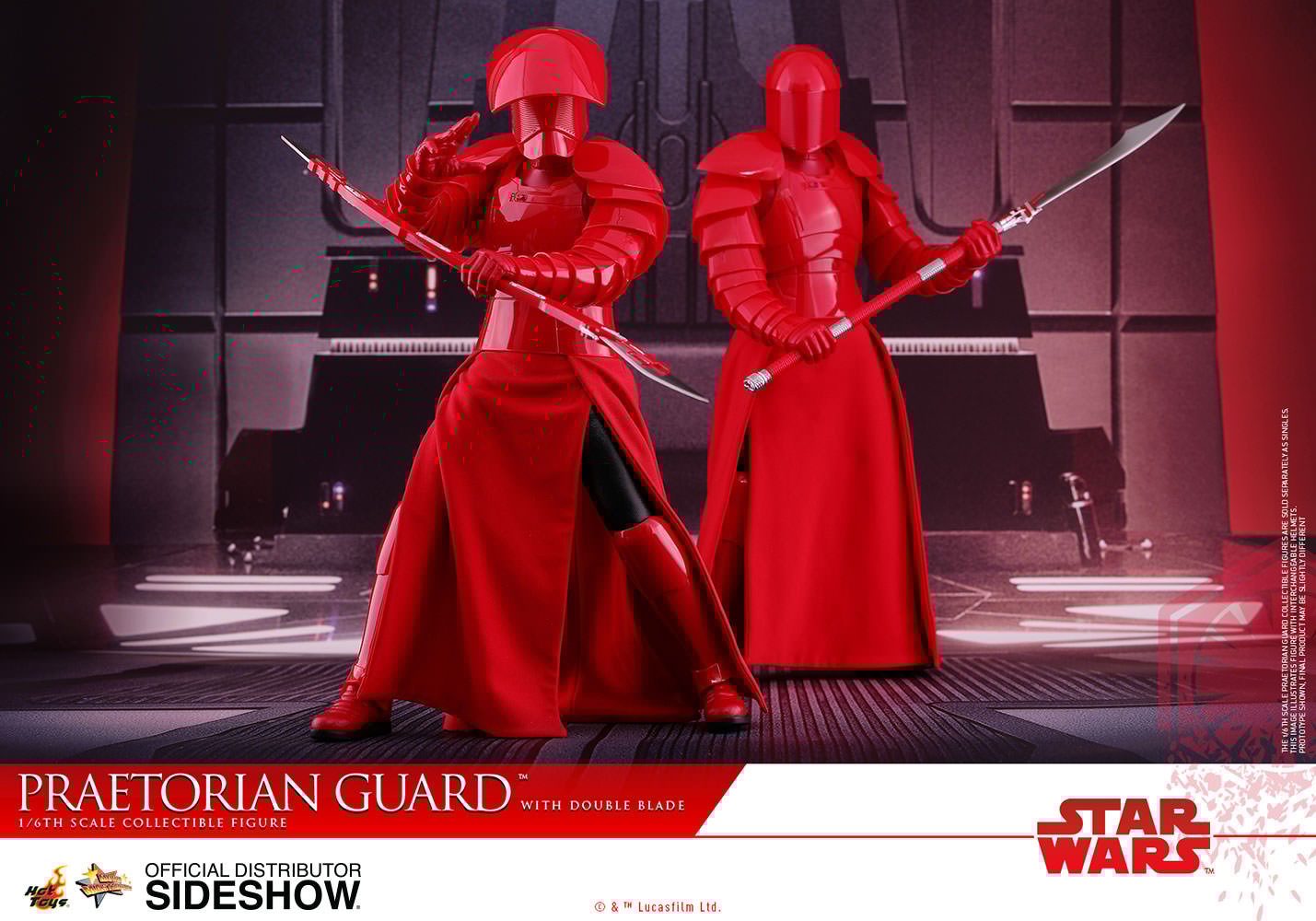 Star Wars Praetorian Guard with Double Blade Sixth Scale Fig | Sideshow ...