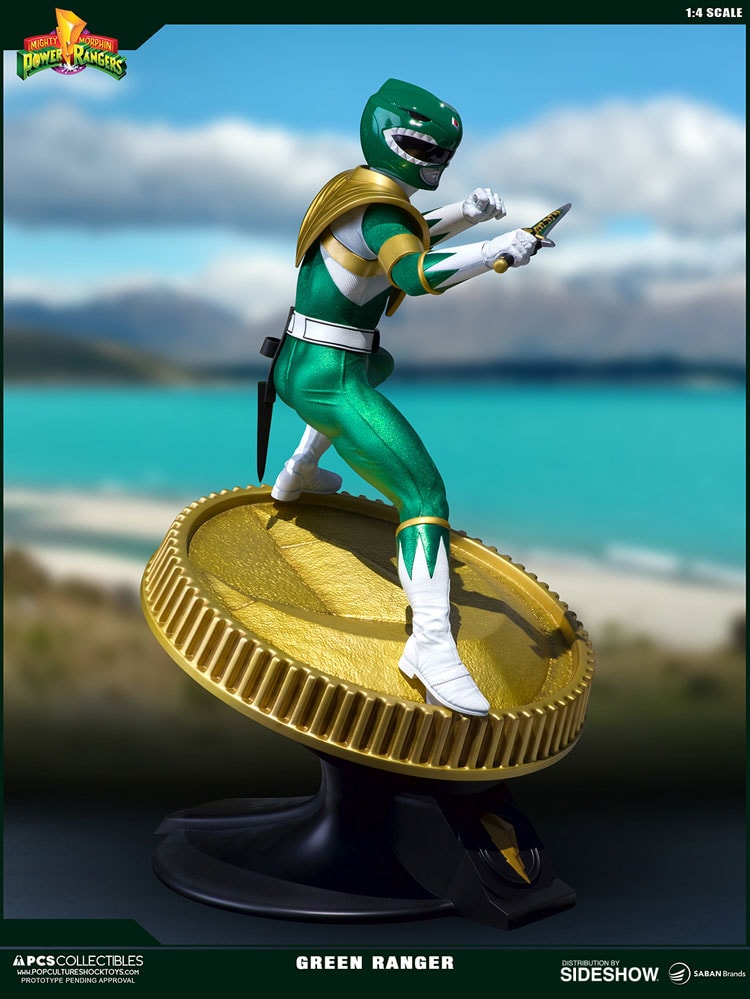 Mighty Morphin Power Rangers Green Ranger Statue by Pop Cult | Sideshow ...