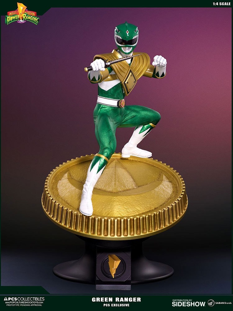 Mighty Morphin Power Rangers Green Ranger Statue by Pop Cult | Sideshow ...
