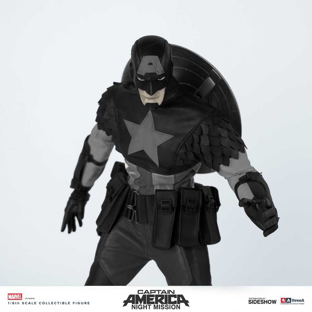 Marvel Night Mission Captain America Sixth Scale Figure by T | Sideshow ...