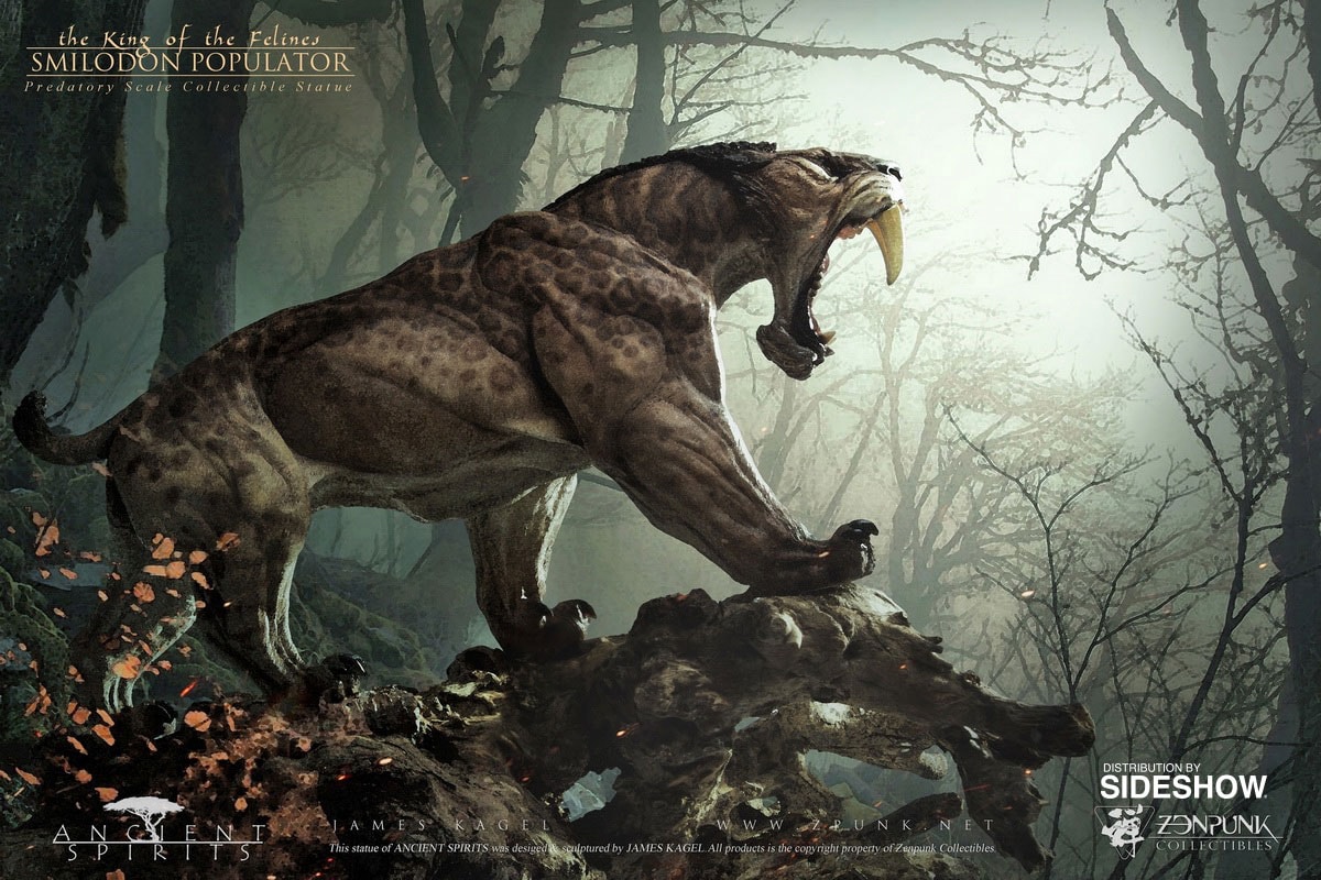 James Kagel Smilodon Populator Statue by Zenpunk Collectible | Sideshow ...