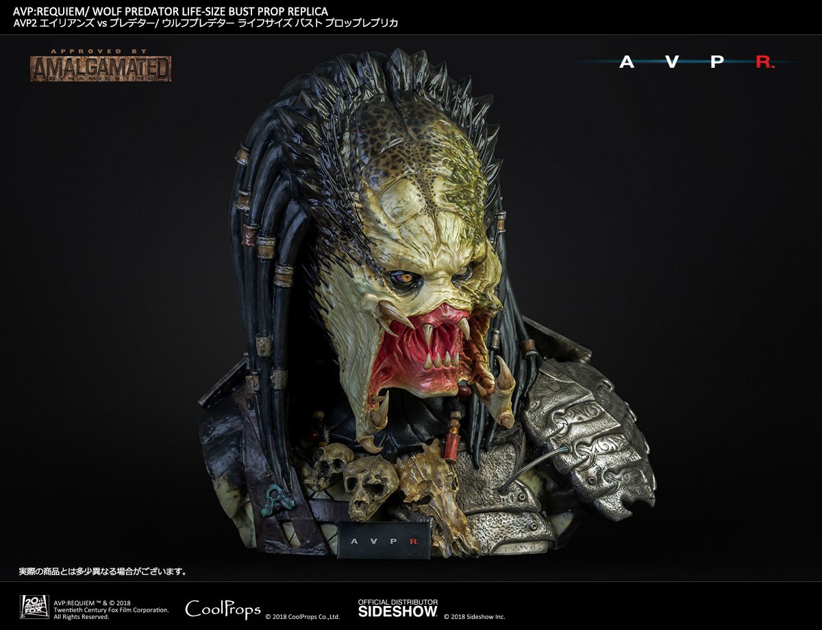 Aliens VS Predator: Requiem Wolf Predator Life-Size Bust by | Sideshow ...