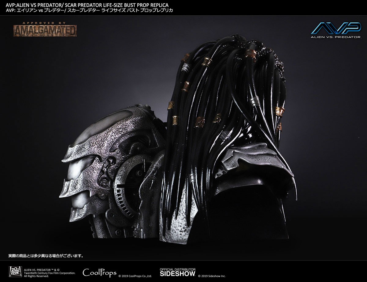 Alien VS Predator Scar Predator Life-Size Bust by CoolProps | Sideshow ...