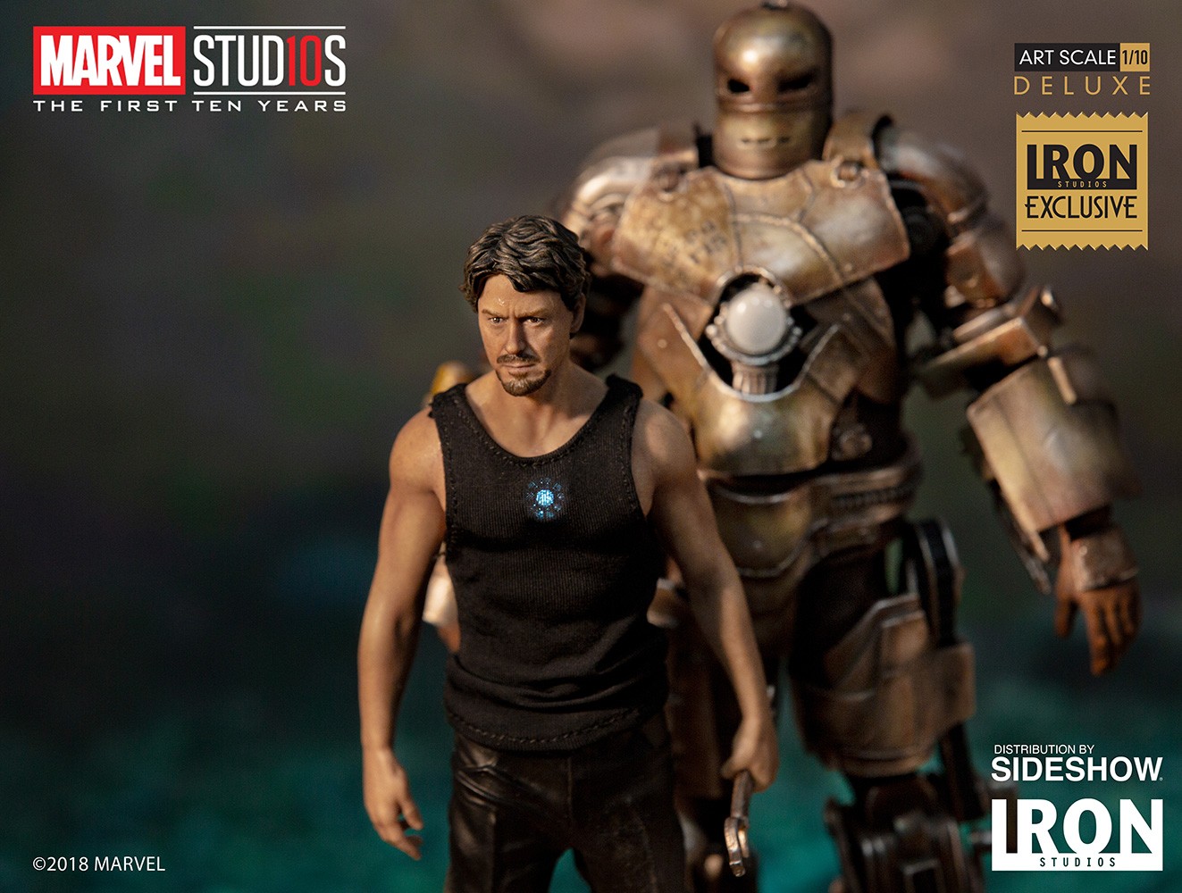 Iron Man Mark I and Tony Stark Statue | Sideshow Collectibles