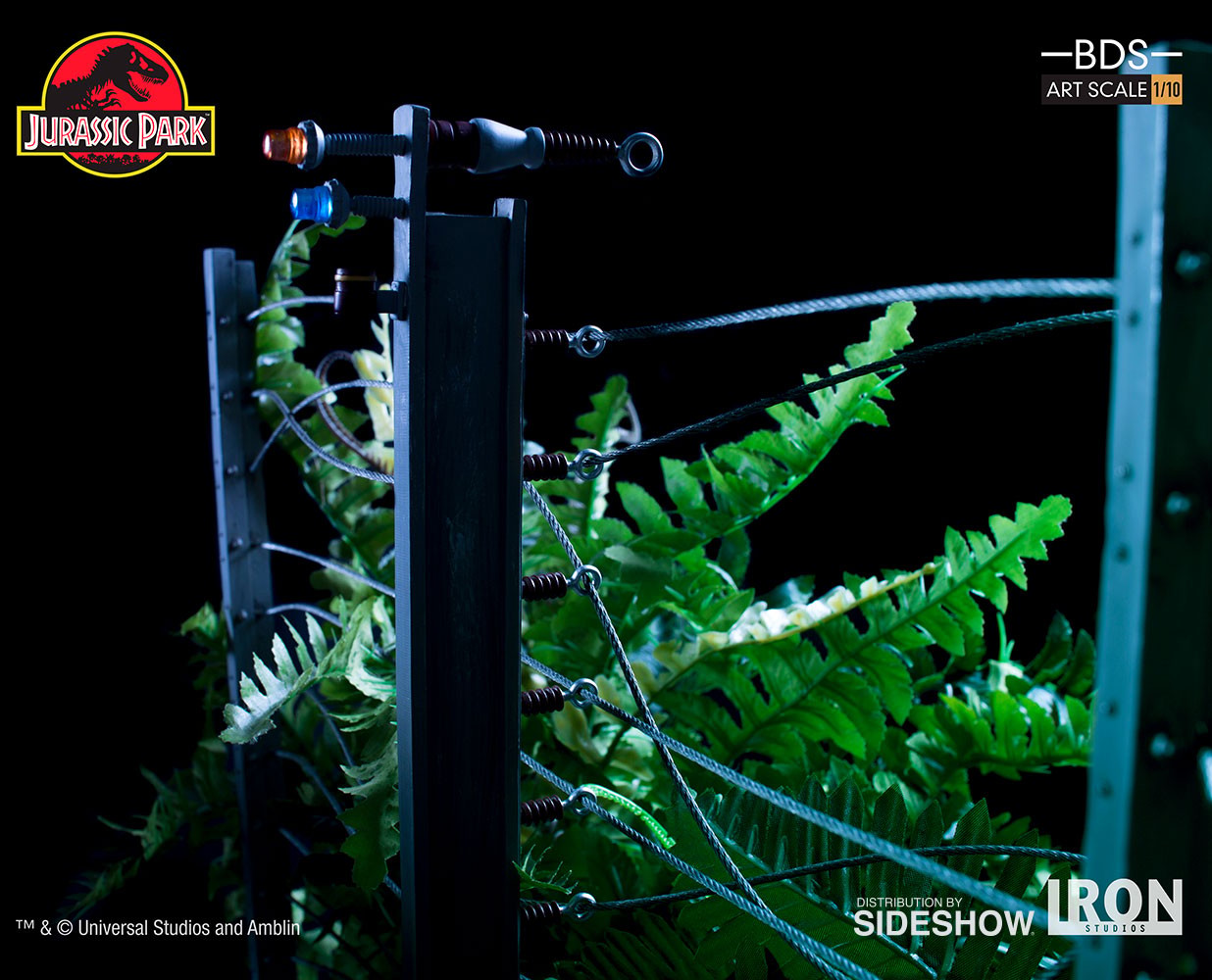 Jurassic Park T-Rex Attack Set A Statue by Iron Studios | Sideshow ...