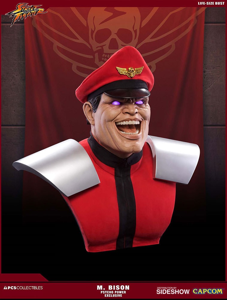 Street Fighter M Bison Life-Size Bust by Pop Culture Shock | Sideshow ...